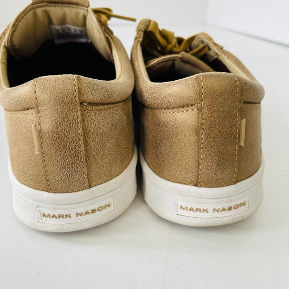 Mark Nason | Shoes | Mark Nason Kamp Sneakers 9 Brown Gold Drssy Tennis ...